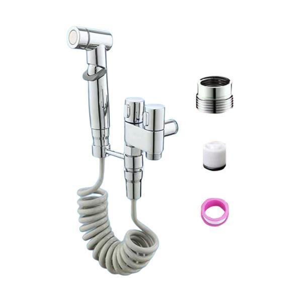 説明:優れた:このビデ噴霧器は.穏やかでアップするための優れた水圧制御を備えています高品質の素材: このハンドヘルド ビデ スプレーは真鍮製で.耐久性があり.頑丈で.長時間使用できます.取り付け: この携帯用トイレの蛇口噴霧器の取り付けまた...