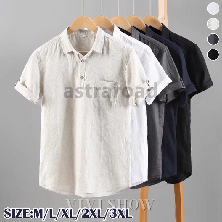 ■素材：麻（あさ）■カラー：ホワイト，べージュ，グレー，ブラック■サイズ：M，L，XL，2XL，3XL■原産地：中国