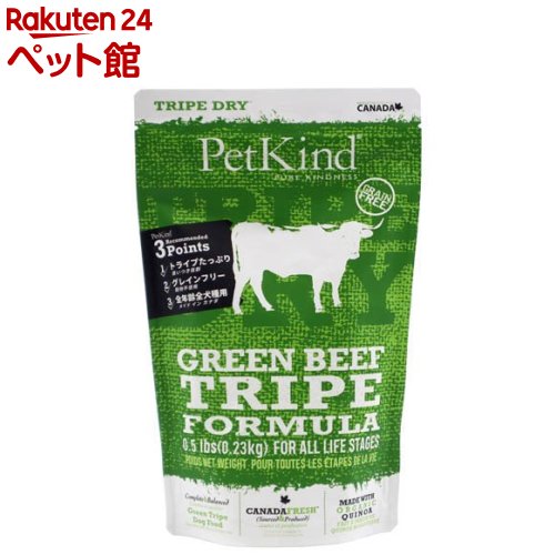 お店TOP＞犬用品＞ドッグフード(ドライフード)＞成犬用ドッグフード＞その他ブランド＞PK TripeDry グリーンビーフトライプ (230g)【PK TripeDry グリーンビーフトライプの商品詳細】●ビーフトライプが主原料のドライフ...