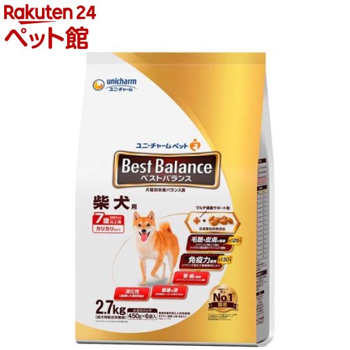 お店TOP＞犬用品＞ドッグフード(ドライフード)＞成犬用ドッグフード＞その他ブランド＞ベストバランス カリカリ仕立て 柴犬用 7歳以上用 (2.7kg)【ベストバランス カリカリ仕立て 柴犬用 7歳以上用の商品詳細】●7歳以上の柴犬に合わせ...