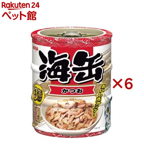 お店TOP＞猫用品＞キャットフード(ウェット)＞成猫用ウェットフード＞その他ブランド＞海缶ミニ かつお (3缶入×6セット(1缶60g))【海缶ミニ かつおの商品詳細】●かつおフレークのゼリータイプ。ビタミンE配合。【使用方法】(与え方)1...