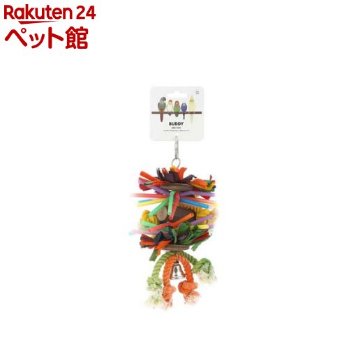 お店TOP＞小動物・鳥・は虫類・昆虫＞鳥 用品＞ループ バディ パーティータイム (1個)【ループ バディ パーティータイムの商品詳細】●パーティーのように賑やかなおもちゃです。●中心には鈴が付いています。【規格概要】材質：紙、プラスチック...