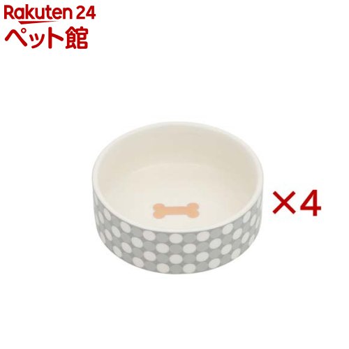 お店TOP＞ペットのサークル・雑貨など＞ペットの雑貨・ケアグッズ＞食器＞全部見る＞ユーゴー セラミックボウル ポルカ S (4セット)【ユーゴー セラミックボウル ポルカ Sの商品詳細】●流行に左右されないベージュをベースに、長く使い続けら...