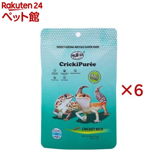 お店TOP＞小動物・鳥・は虫類・昆虫＞は虫類＞プロバグズクリケットピューレ (12個入×6セット(1個5g))【プロバグズクリケットピューレの商品詳細】●コオロギ、ミルワーム、ミズアブ幼虫入りの昆虫食爬虫類フード。●栄養豊富なビーポーレン配...