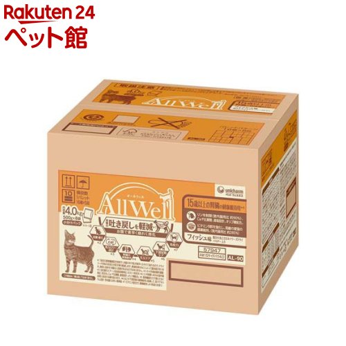 お店TOP＞猫用品＞キャットフード(ドライフード)＞ブランド別で探す＞その他ブランド＞AllWell 15歳以上の腎臓の健康維持用 フィッシュ味 挽き小魚とささみFD入り (4.0kg)【AllWell 15歳以上の腎臓の健康維持用 フィッ...