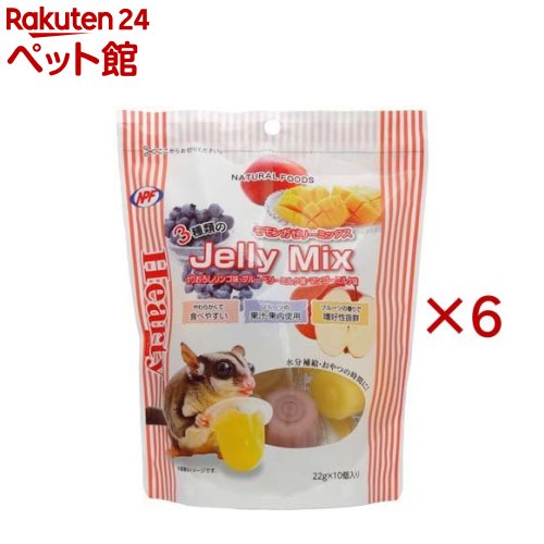 お店TOP＞小動物・鳥・は虫類・昆虫＞小動物のフード＞その他小動物フード＞ハーティー 3種類のモモンガゼリーミックス (10個入×6セット(1個22g))【ハーティー 3種類のモモンガゼリーミックスの商品詳細】●果汁や果肉を使用した嗜好性の...