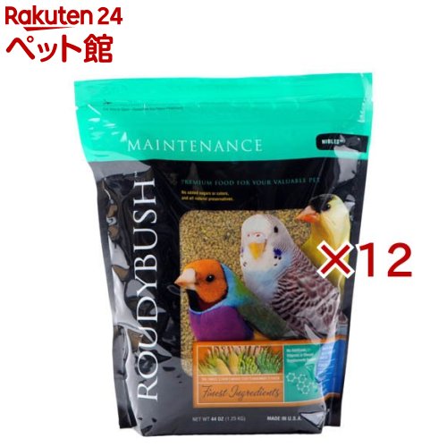 お店TOP＞小動物・鳥・は虫類・昆虫＞鳥 フード＞ラウディブッシュ デイリーメンテナンス ニブルズ (1.25kg×12セット)【ラウディブッシュ デイリーメンテナンス ニブルズの商品詳細】●高品質な食事が必要な愛鳥たちに適した総合栄養食●...