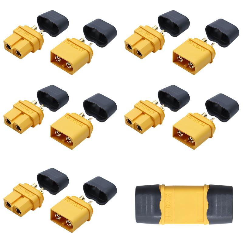 CowGoldChild XT60Hコネクター🧲【XT60Hコネクタ】RCバッテリー接続Amass用XT60Hアダプター（ESC/RCカー/車両/トラック、ボート、ドローン/クワッドコプター）🧲【オス＆メスプ...