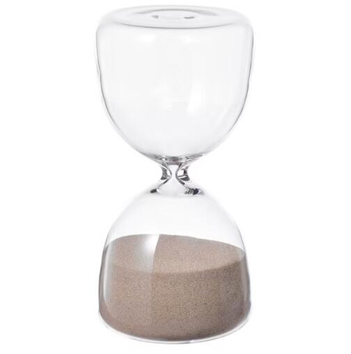 IKEA イケア EFTERTÄNKA エフテルテンカ 砂時計風デコレーション, クリアガラス/サンド15 cm104.954.87 現代的なタイマーに代わるおしゃれなアイテム。クリアガラスを通して砂がゆっくりと落ちていく様子が見えます 砂...