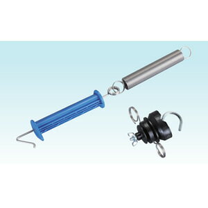 　末松電子 電気牧柵器用 ゲート3型末松電子 電気牧柵器用 ゲート3型取り外し可能な人や車の出入り口専用ガイシ。直径が9〜20mmの支柱に取付ける場合のゲートです(ゲートハンドル3型 1ヶ+ゲートフック 1ヶ)。簡易型のゲートです。　※メー...