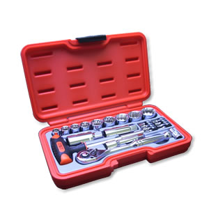 　H&H 23pcs ソケットレンチセット(3/8) H-3023H&H 23pcs ソケットレンチセット(3/8) H-3023◆世界中で使用されている5種ボルト・ナットに対応!◆機能性を極めた充実の入組み、オールマイティーソケット!【セ...