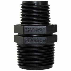 　サンホープ 合成樹脂継手 異径ニップル 1/2インチオス×3/4インチオス N1320【メール便可】サンホープ 合成樹脂継手 異径ニップル 1/2インチオス×3/4インチオス N1320【メール便可】■メスネジからオスネジに変更できる継手...