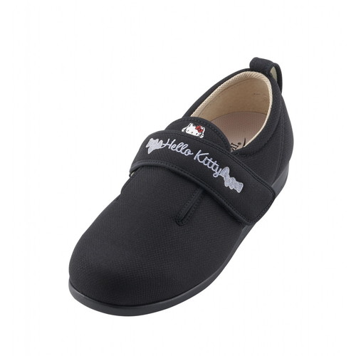 　ウェルファン ダブルマジック3 3E (ハローキティー) 黒 LLウェルファン ダブルマジック3 3E (ハローキティー) 黒 LL・開口部が大きく開いて、脱ぎはきしやすい・ベルトで甲高さを幅広く調節できます・ベルトは取り外し可能で、多少...