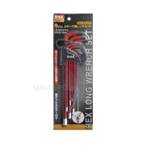 　三共コーポレーション TRAD 9pcsカラー六角レンチセット THL-9三共コーポレーション TRAD 9pcsカラー六角レンチセット THL-9ロングタイプ!ダブルホルダー付き!【セット内容】■1.5/2.0/2.5/3.0/4.0/...