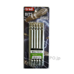 　三共コーポレーション TRAD 10本組先端スリムビット TDB-1110三共コーポレーション TRAD 10本組先端スリムビット TDB-1110先端形状が先細のためネジ頭が見やすい!【特長】・スレンダービス・スリムビス用 内装関係や木...