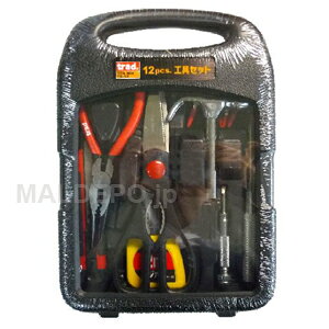 　三共コーポレーション TRAD 工具セット 12pcs TS-12三共コーポレーション TRAD 工具セット 12pcs TS-12使用頻度の高い工具をセットアップ!備えて安心、使って便利な工具セット!【仕様】■ケースサイズ:W195×H...