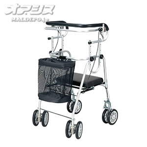 　歩行車 アシストシルバーカー ニューデラックス コの字型ハンドブレーキ付/H0080歩行車 アシストシルバーカー ニューデラックス コの字型ハンドブレーキ付/H0080★前輪は自在に方向が決められる、快適走行のロック式キャスター。【商品仕...