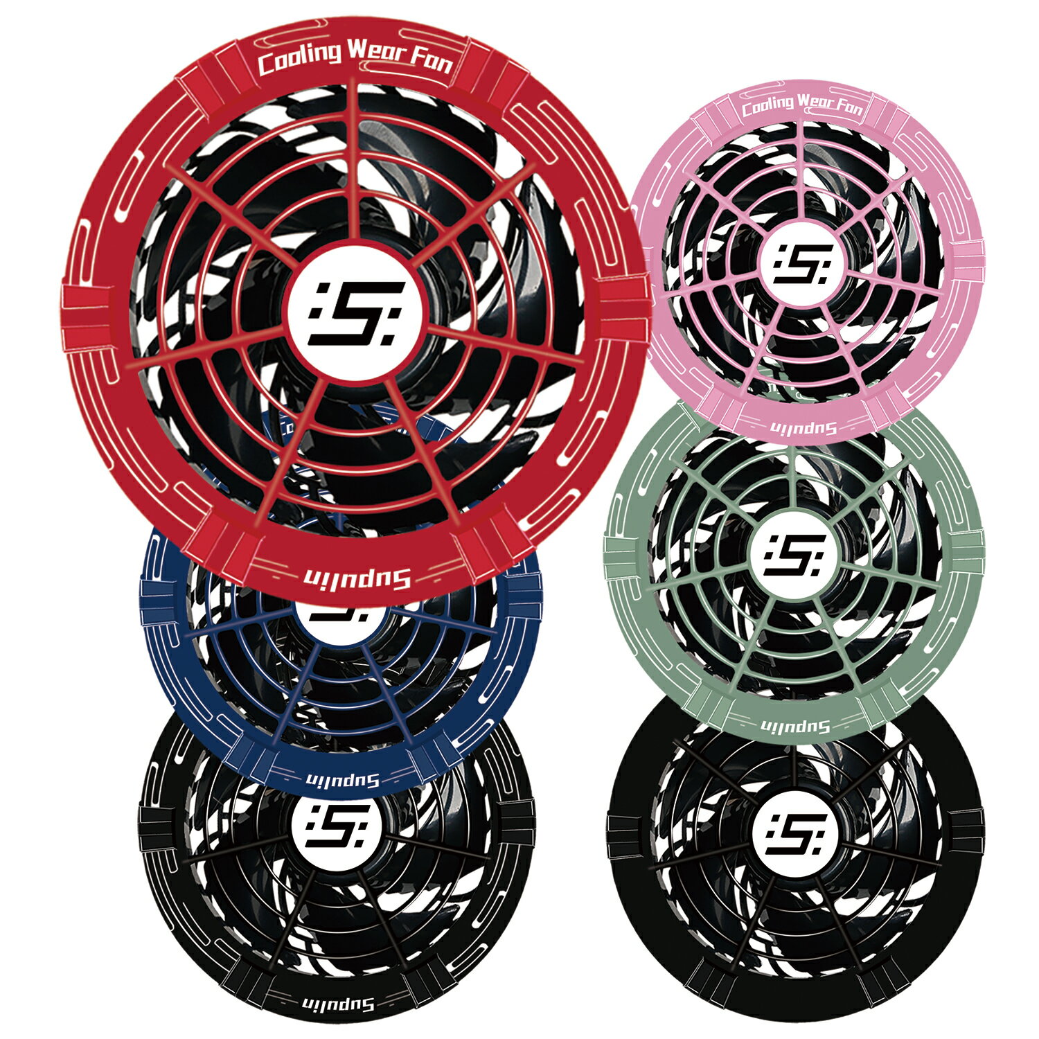 商品情報 商品名 空調作業服用ファン 2個セット 商品仕様 素材：ABS+PC サイズ：10.4×4CM 対応サイズ：9CM穴服 対応電圧： 1，型番：YLD-023 出力：最大12V　　（12V/8V/6V/4V） 重量：約110g/個 ...