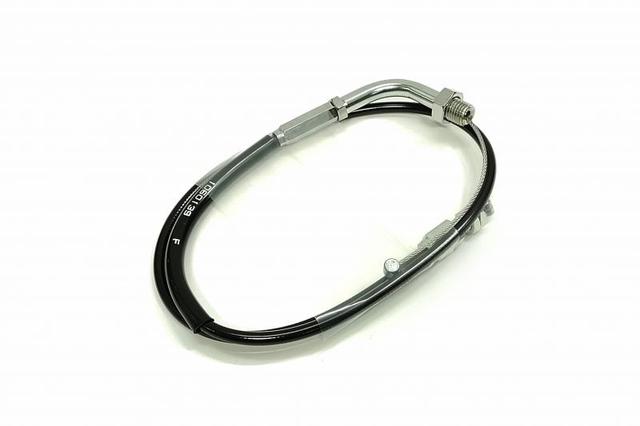 ACTIVE 専用スロットルワイヤー【メッキ金具/アウターブラック】(引き側)対応車種 YAMAHA YZF-R1 '2007 ~ '2008 メッキ金具 専用スロットルワイヤー【メッキ金具/アウターブラック】(引き側) アクティブ スロッ...