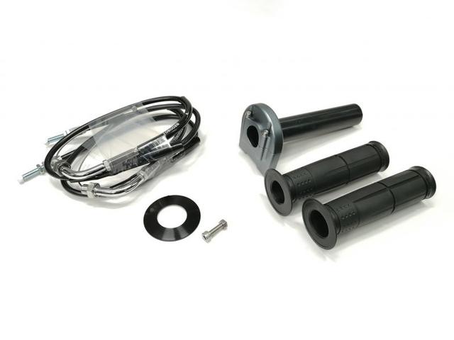ACTIVE 汎用スロットルキット TYPE-3 ガンメタ 巻取φ28 [ワイヤー:メッキ金具 700mm] ガンメタリック 汎用スロットルキット TYPE-3 ガンメタ 巻取φ28 [ワイヤー:メッキ金具 700mm] アクティブ スロッ...