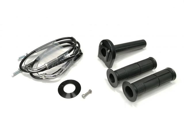 ACTIVE 汎用スロットルキット TYPE-3 ブラック 巻取φ40 [ワイヤー:メッキ金具 700mm] ブラック 汎用スロットルキット TYPE-3 ブラック 巻取φ40 [ワイヤー:メッキ金具 700mm] アクティブ スロットルキ...