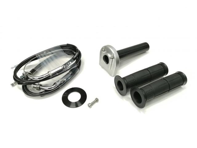 ACTIVE 汎用スロットルキット TYPE-3 シルバー 巻取φ44 [ワイヤー:メッキ金具 1050mm] シルバー 汎用スロットルキット TYPE-3 シルバー 巻取φ44 [ワイヤー:メッキ金具 1050mm] アクティブ スロット...