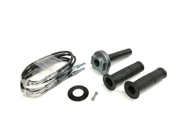 ACTIVE 汎用スロットルキット TYPE-1 ガンメタ 巻取φ42 [ワイヤー:メッキ金具 900mm] ガンメタリック 汎用スロットルキット TYPE-1 ガンメタ 巻取φ42 [ワイヤー:メッキ金具 900mm] アクティブ スロッ...