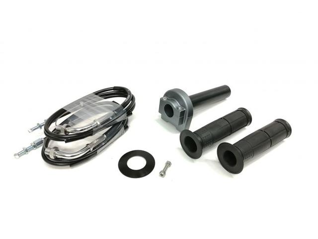 ACTIVE 汎用スロットルキット TYPE-1 ガンメタ 巻取φ42 [ワイヤー:メッキ金具 1050mm] ガンメタリック 汎用スロットルキット TYPE-1 ガンメタ 巻取φ42 [ワイヤー:メッキ金具 1050mm] アクティブ ス...