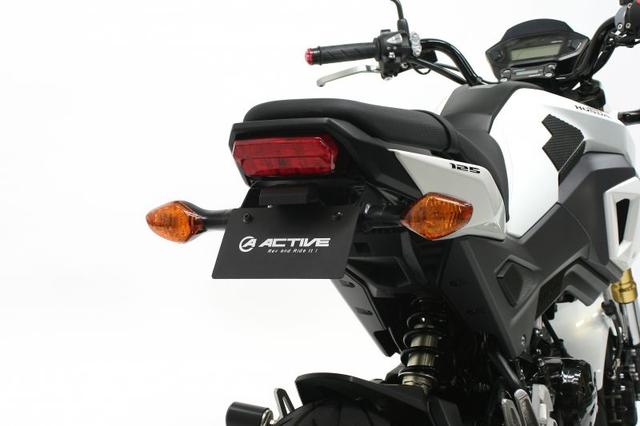 ACTIVE フェンダーレスキット ブラック [LEDナンバー灯付き]対応車種 HONDA GROM '2016 ~ '2020 フェンダーレスキット(ナンバー取付ステー) フェンダーレスキット ブラック [LEDナンバー灯付き] 好みや、...