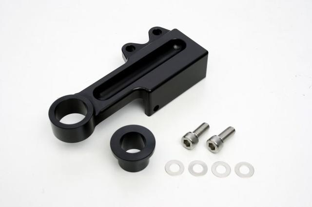 ACTIVE リアキャリパーサポート ブラック (brembo 40mmピッチ 左側用＆スタンダードローター径対応)対応車種 HARLEY DAVIDSON SPORTSTER XL1200 '2008 ~ '2010 (シャフト径25mm...
