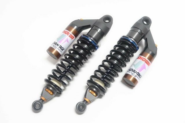 RSリヤーサスペンション(削り出しイニシャルアジャスター）STD長 ±5mm 適合車種HONDA : CB750/900/1100F/R要カスタムが必要,トルクロットチェーンラインの変更に成る物も御座います。下のエンドアイ式に変更しておりま...