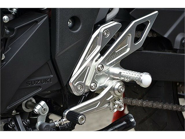 商品説明アルミ削り出し製4ポジション　UP:35/45 BACK:15/25ペダルをステップバーと別軸とする事により万が一の転倒によるペダルへのダメージを減らしますステップバーの組み換えも可能です（MFJ-Bが標準となります、組み換えはMF...