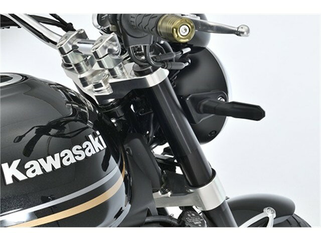 商品説明アルミ削り出し製トップブリッジとステムのセットアッパーブラケットはセパレートタイプとなりますハンドルポストのスペーサーを入れ替えることによりハンドルポジションの高さを・−10mm・−5mm・純正位置・＋5mm　の4ポジションから選べ...