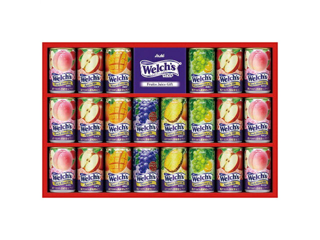 収穫から出荷までおいしさと品質にこだわり続けています。濃厚で上質な味わいが魅力の果汁100％ジュースギフトです。箱サイズ：44.7×6.1×29.6cm・現品サイズ・内容：ウェルチ100(コンコードグレープ・パインアップルブレンド各2缶・ア...
