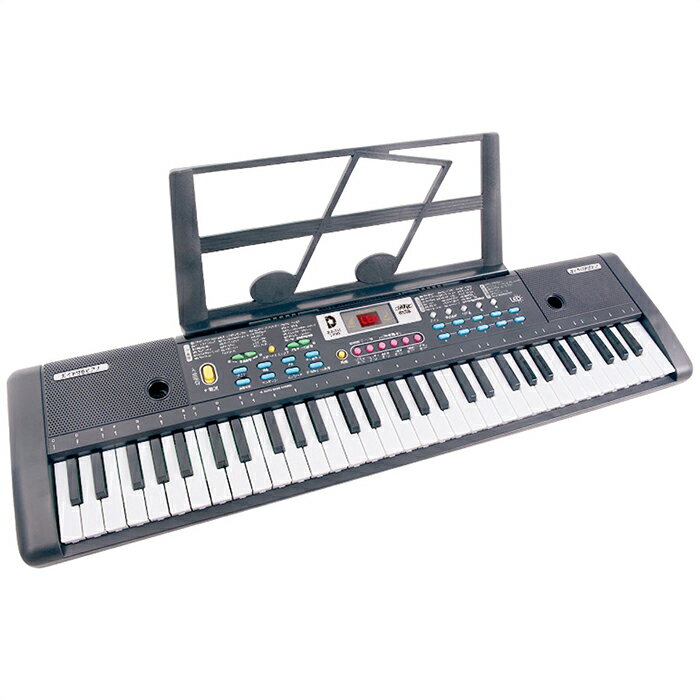 幅広い音域の61鍵盤電子キーボード！和音が弾ける本格派！音階が幅広いので、演奏出来る曲のバリエーションも豊富！デモ曲収録60曲「メリーさんの羊」など童謡。「エリーゼのために」など本格クラシックなど名曲入り。リズム・音色それぞれ200種類ピア...