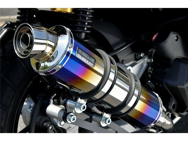 R-EVO ヒートチタン フルエキゾースト対応車種 : ADV160：2023〜車両型式 : 8BK-KF54品番 : G1013-53-007JANコード : 4582285348290重量 : 3.6kg【純正5.7kg】音量 : 88...