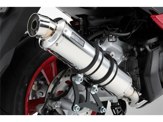 R-EVO ステンレス対応車種 : マジェスティS：2018〜車両型式 : 2BK-SG52J品番 : G260-53-008JANコード : 4582285344612重量 : 3.7kg【純正5.7kg】音量 : 84.0db【純正80...