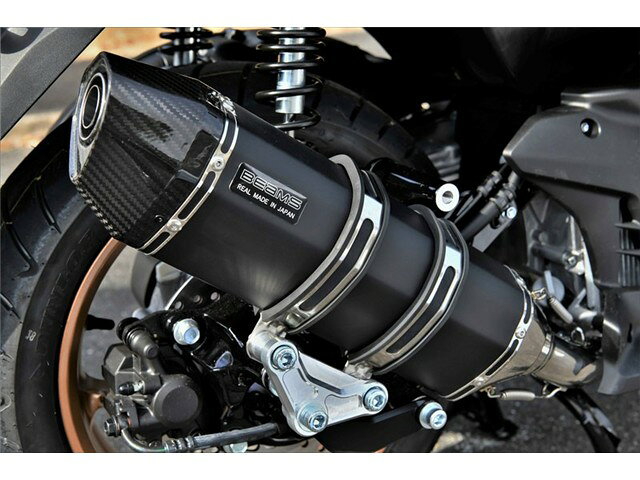 CORSA-EVOII マットブラック フルエキゾースト対応車種 : N-MAX155：2022〜車両型式 : 8BK-SG66J品番 : G271-63-000JANコード : 4582285348061重量 : 3.3kg【純正4.85...