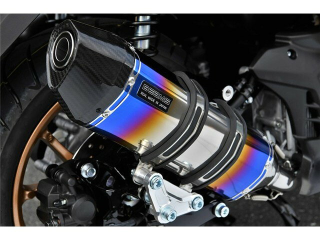 CORSA-EVOII ヒートチタン フルエキゾースト対応車種 : N-MAX155：2022〜車両型式 : 8BK-SG66J品番 : G271-65-001JANコード : 4582285348047重量 : 3.15kg【純正4.85...