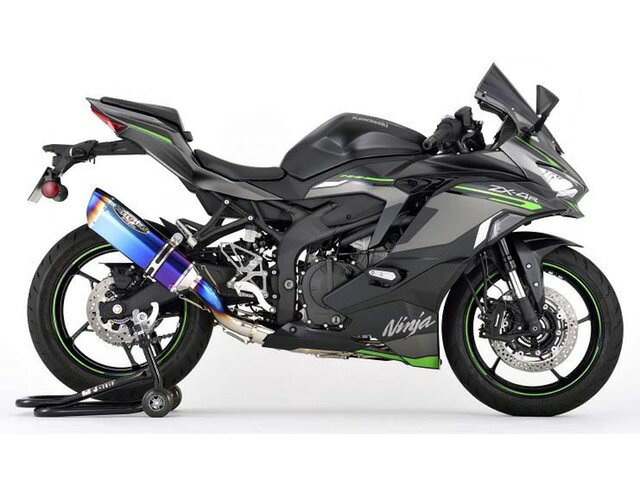 ※画像はイメージとなります。別なカラーを参考に掲載している場合があります。`23〜Ninja ZX-4R SE/ZX-4RR NASSERT Evolution TypeII政府認証適合 フルエキゾーストチタンマフラー最高性能！最高精度！リ...