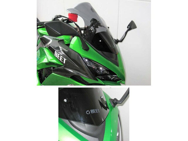 ※画像はイメージとなります。別なカラーを参考に掲載している場合があります。KAWASAKI `17〜`19 Ninja1000 スモークスクリーン・歪の少ないスモークスクリーンで、フロントにBEET ロゴを刻印。・純正より5cm ロングで優...