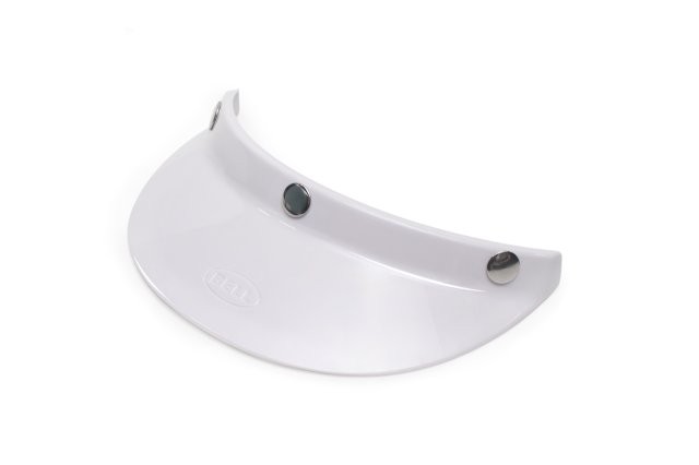 BELLブランドの3点留め汎用バイザーです。つば部分にBELLプレスロゴをあしらっています。●この商品は汎用品のため、装着するヘルメットの形状やサイズによってはバイザー左右両端がヘルメットに干渉する場合があります。その際は加工が必要となりま...