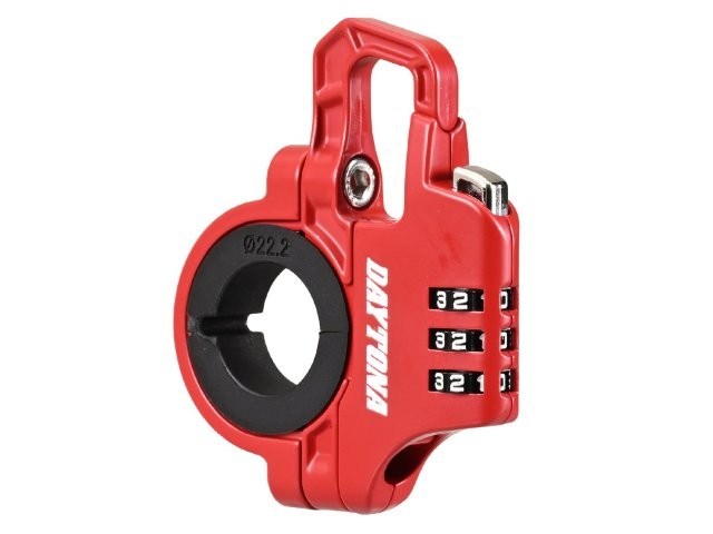 せまいスキマに取り付けできるヘルメットロック。カギが増えないダイヤル式。本体幅12mm(取り付け必要幅13mm)とスリムで狭い隙間にスッキリ収まる。ロック部は縦方向にスライドするので、コントロールスイッチ横など、左右のスペースが無くても取り...