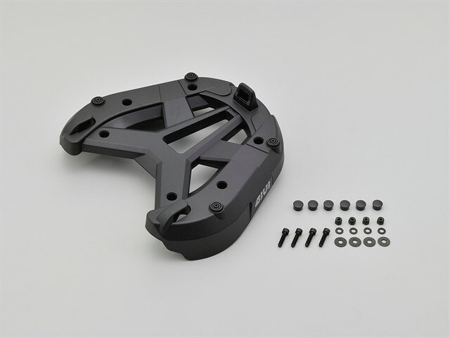 GIVIモノラック用フィッティング（数字＋FZ部番のFZシリーズ）専用モノキーベース。M5ベースよりもスタイリッシュな薄型デザインを採用。本体樹脂製。M6ボルト×4（または×6）にて固定。※指定フィッティング、指定ケースと正しく組み合わせて...