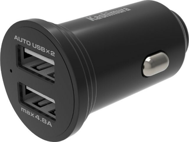 ■超コンパクトサイズに2ポート合計4.8Aを搭載■スマホやタブレットを2台同時に充電できる■通電状況が確認できるブルーLED搭載■安全にご使用いただける各保護回路内蔵（ショート保護/過電流保護）■軽自動車から（DC12V） トラックまで（D...