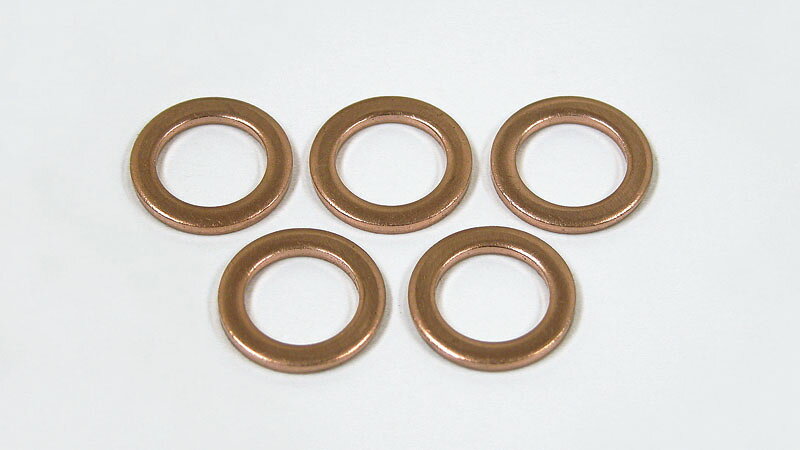 ブレ-キホ-ス等を交換の際に必ず必要な銅ワッシャ-です。【サイズ】φ10xφ15x1.5mm(厚み)【材質】銅【入数】5個商品によっては [PDF] 図面や [YouTube] 動画等がある場合があります。必ずメ-カ-公式サイトをご確認くだ...