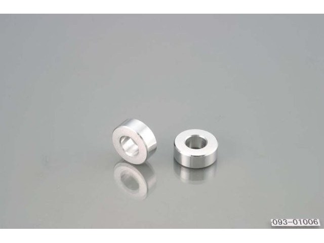 ※画像はイメージの場合がございます。※必ずメーカーホームページをご確認ください。φ6 （シルバー） / 13×5×6.2 /2ヶ商品説明●面取りを施した汎用性の高いスペーサーカラーです。●アルミ材A2017（17S）製サイズ：φ6.2/13...