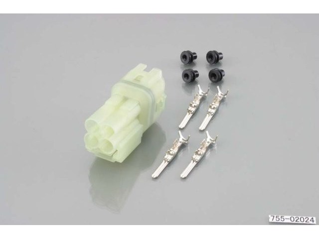 ※画像はイメージの場合がございます。※必ずメーカーホームページをご確認ください。HM防水/4極（オス）/1SET商品説明●カプラー1個に極数分の端子が入った片側のみのコネクターセット。●極数分の黒色ワイヤーシール付属（防水タイプのみ）●適合...