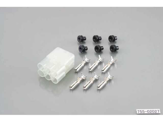 ※画像はイメージの場合がございます。※必ずメーカーホームページをご確認ください。HM防水/6極（メス）/1SET商品説明●カプラー1個に極数分の端子が入った片側のみのコネクターセット。●極数分の黒色ワイヤーシール付属（防水タイプのみ）●適合...