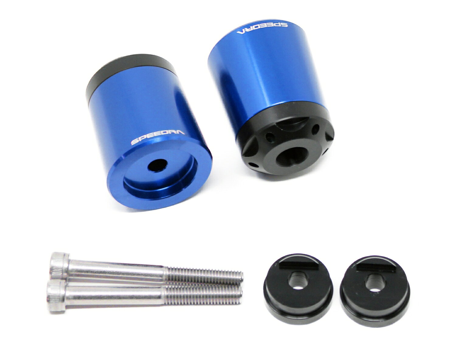 ■適合車種YAMAHAYZF-R25/R3MT-25/03■商品説明●重量(片側)：約100g●高強度アルミニウム合金素材(A6061-T6)削り出し、アルマイト仕上げで美しい外観を長く保ちます。●先端部は摩擦係数の少ないPOM(ポリオキシ...